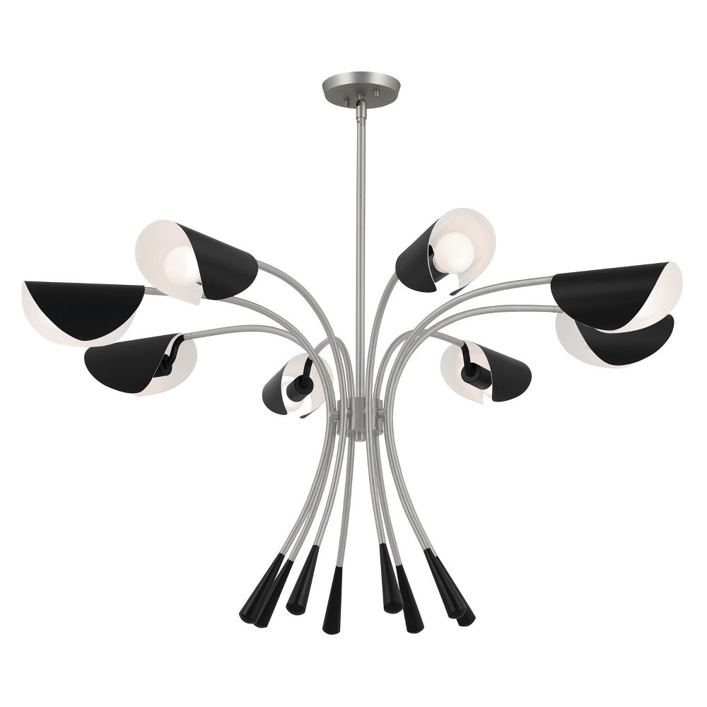 Kichler Lighting 52560SN Arcus - 8 Light Chandelier-22.5 Inches Tall ...