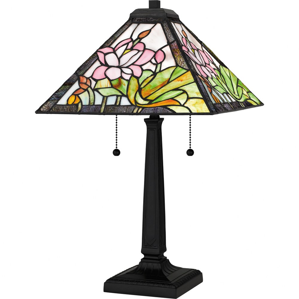 Quoizel Lighting TF16145MBK Herron - 2 Light Table Lamp In Traditional ...