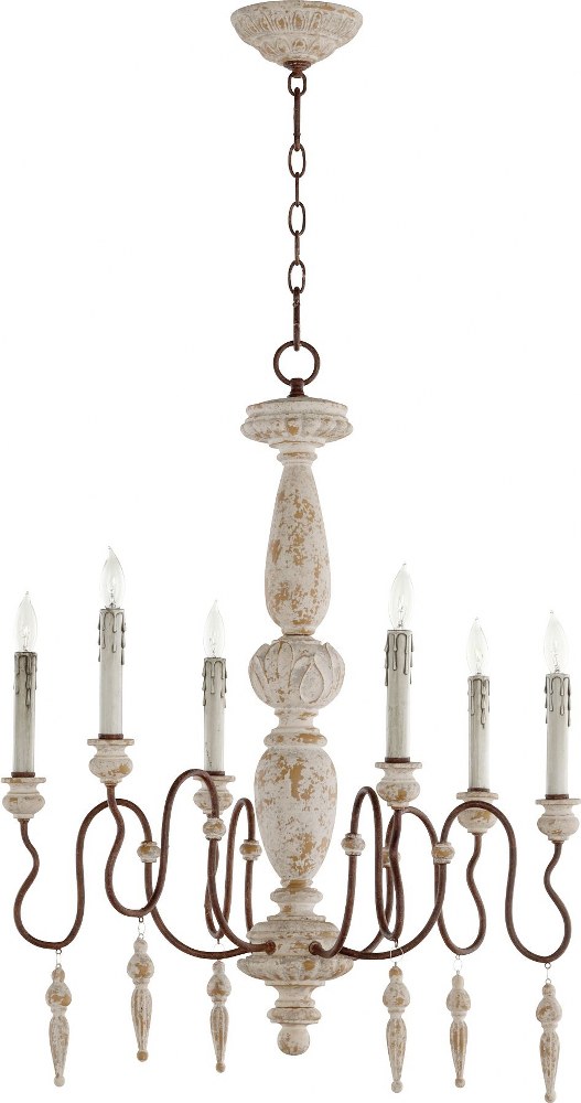 Quorum Lighting 6052-6-156 La Maison - 6 Light Chandelier in ...